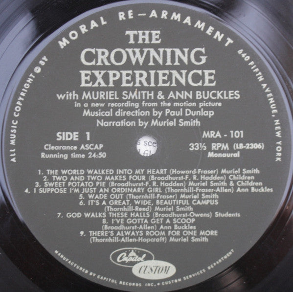 Buy Muriel Smith • Ann Buckles : The Crowning Experience (LP, Mono ...