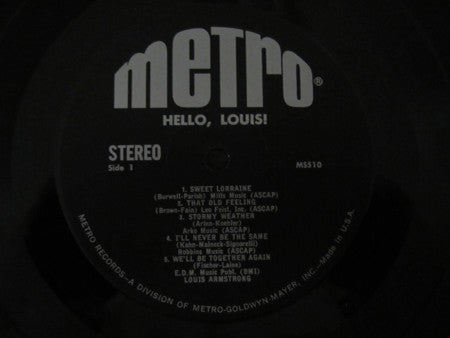 Buy Louis Armstrong : Hello, Louis! (LP, Comp) Online for a great price ...