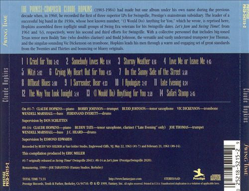 Buy Claude Hopkins : Swing Time (CD, Album, Comp, RE, RM) Online for a ...