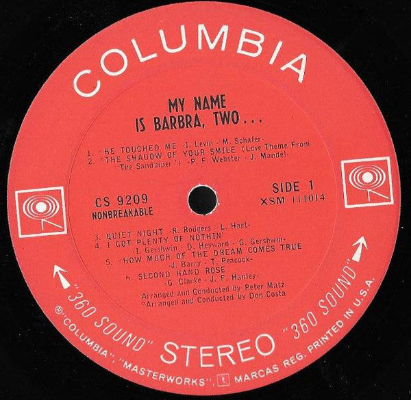 Buy Barbra Streisand : My Name Is Barbra, Two... (LP, Album) Online for ...