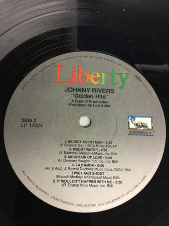 Buy Johnny Rivers : Johnny Rivers' Golden Hits (LP, Comp) Online for a ...