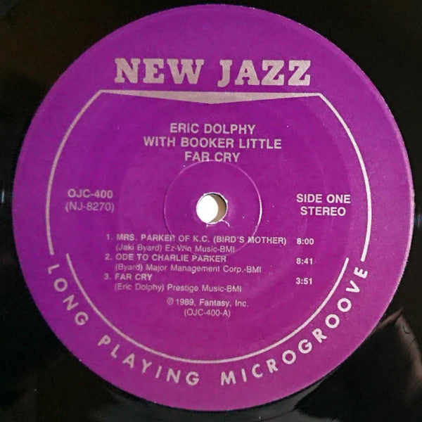 Buy Eric Dolphy With Booker Little : Far Cry (LP, Album, RE) Online for ...