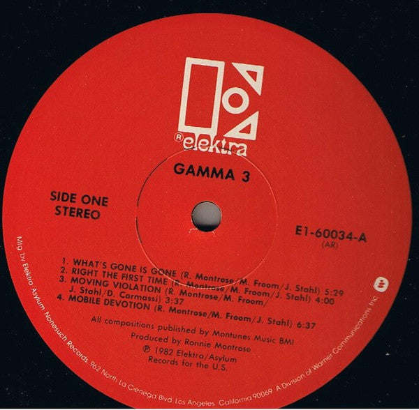 Buy Gamma (5) : Gamma 3 (LP, Album, All) Online for a great price ...