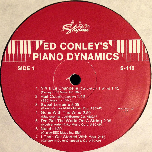 Buy Ed Conley : Piano Dynamics (LP, Album, Ltd) Online for a great ...