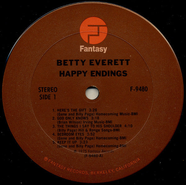 Buy Betty Everett : Happy Endings (LP, Album) Online for a great price ...
