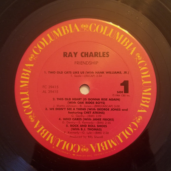 Buy Ray Charles : Friendship (LP, Album, Car) Online for a great price ...