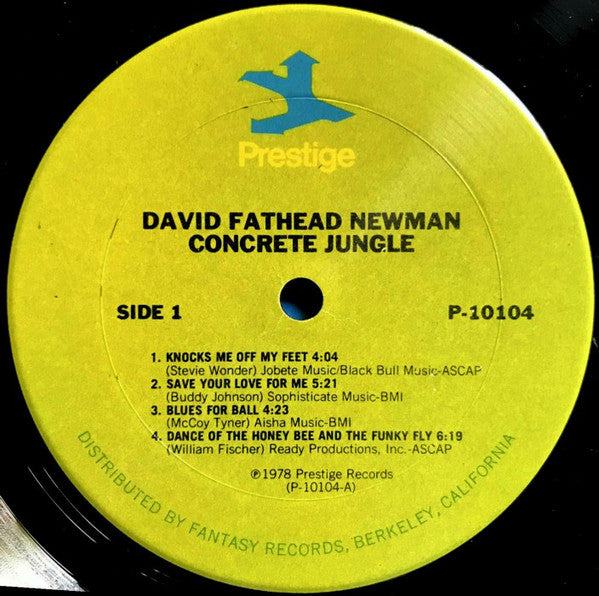 Buy David Fathead Newman* : Concrete Jungle (LP, Album) Online for a ...