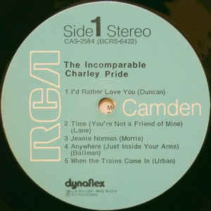 Buy Charley Pride : The Incomparable Charley Pride (LP, Comp, RM, Ind ...