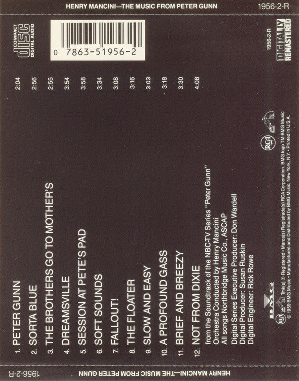 Buy Henry Mancini : The Music From Peter Gunn (CD, Album, RE, RM ...