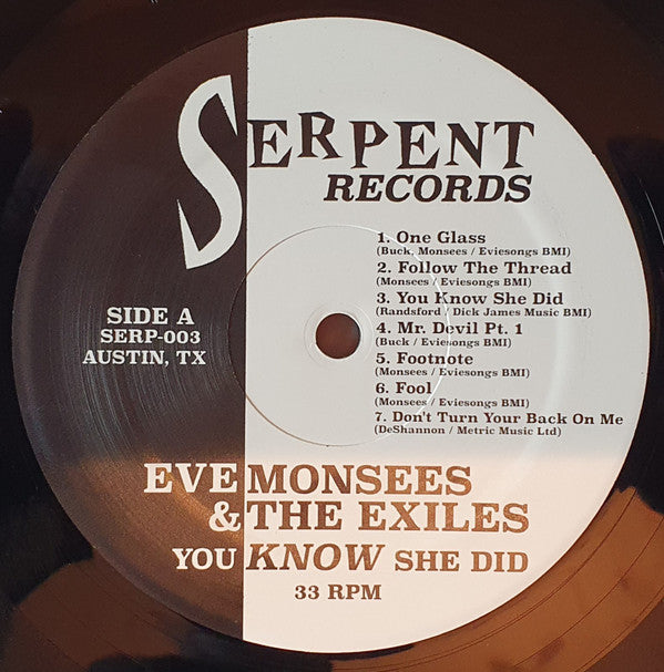 Buy Eve Monsees And The Exiles : You Know She Did (LP, Album) Online ...