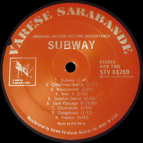 Buy Eric Serra : Subway (Original Motion Picture Soundtrack) (LP, Album ...