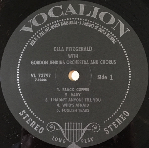 Buy Ella Fitzgerald With Gordon Jenkins and his Orchestra and Chorus ...