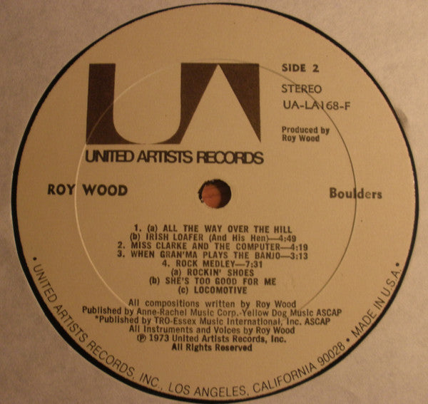 Buy Roy Wood : Boulders (LP, Album) Online for a great price – Record ...