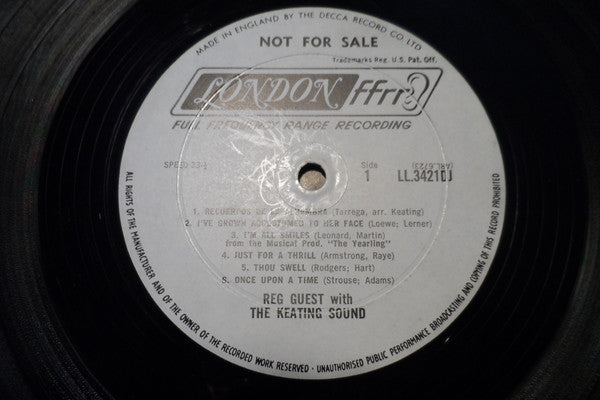 Buy Reg Guest With The Keating Sound : The Exciting Piano Of Reg Guest ...