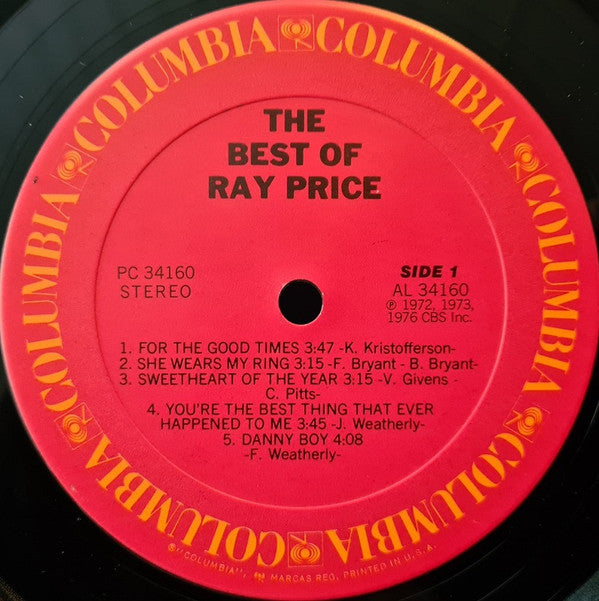 Buy Ray Price : The Best Of Ray Price (LP, Comp) Online for a great ...