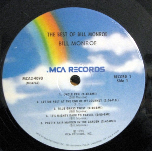 Buy Bill Monroe : The Best Of Bill Monroe (2xLP, Comp, RP) Online for a ...