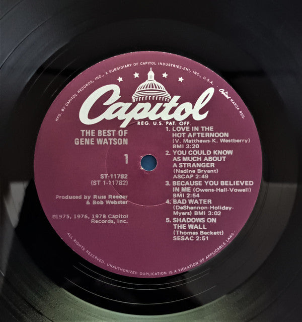 Buy Gene Watson : The Best Of Gene Watson (LP, Comp) Online for a great ...