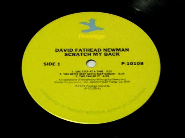Buy David "Fathead" Newman : Scratch My Back (LP, Album) Online for a ...