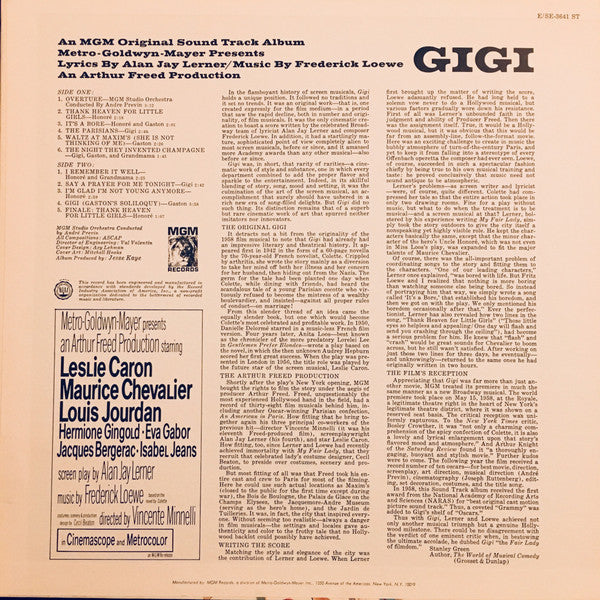 Buy Various : Gigi (An MGM Original Sound Track Album) (LP, Album, RE ...