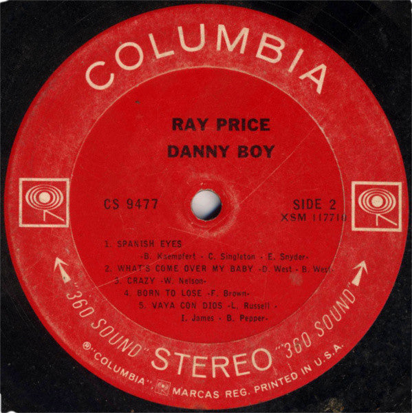 Buy Ray Price : Danny Boy (LP, Pit) Online for a great price – Record ...