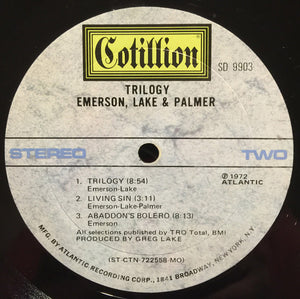 Buy Emerson, Lake & Palmer : Trilogy (LP, Album, MO ) Online for a ...