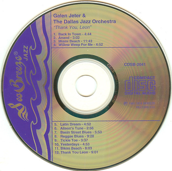 Buy Galen Jeter And The Dallas Jazz Orchestra* : Thank You, Leon (CD ...