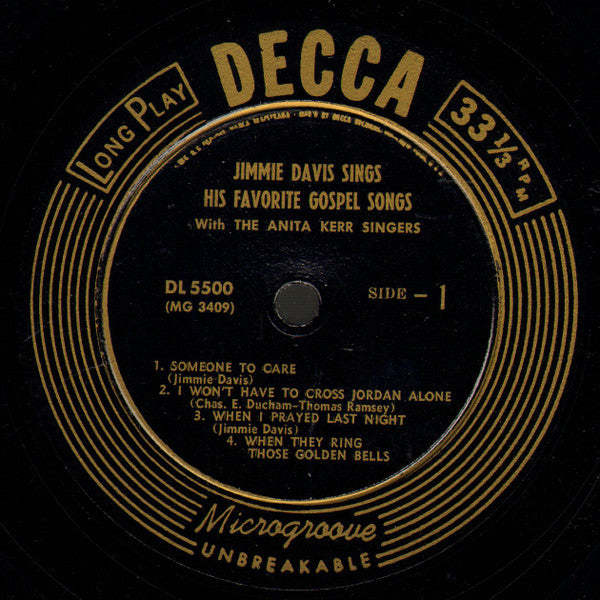 Buy Jimmie Davis With The Anita Kerr Singers : Jimmie Davis Sings His ...