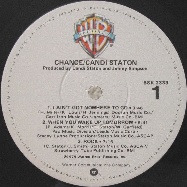 Buy Candi Staton : Chance (LP, Album, Jac) Online for a great price ...
