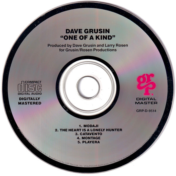 Buy Dave Grusin : One Of A Kind (CD, Album) Online for a great price ...