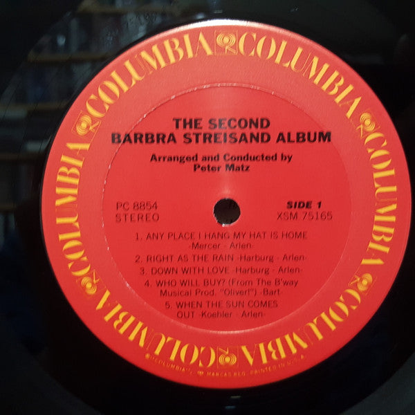 Buy Barbra Streisand : The Second Barbra Streisand Album (LP, Album, RE ...