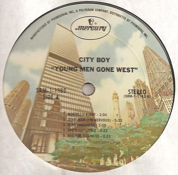 Buy City Boy : Young Men Gone West (LP, Album) Online for a great price ...