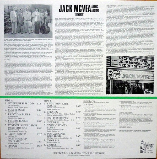 Buy Jack McVea And His All Stars* : New Deal (LP, Comp, Mono) Online ...