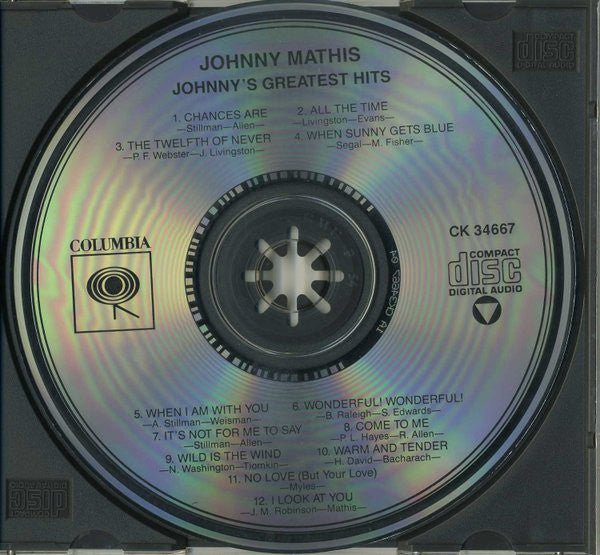 Buy Johnny Mathis : Johnny's Greatest Hits (CD, Comp, RE, CMU) Online ...