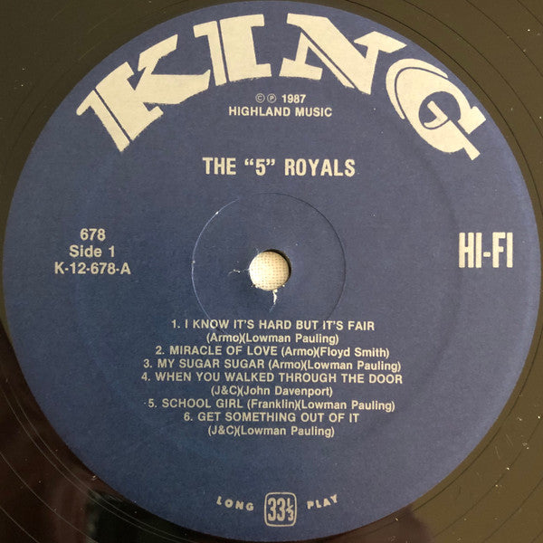 Buy The 5 Royales : The "5" Royales (LP, RE) Online for a great price ...