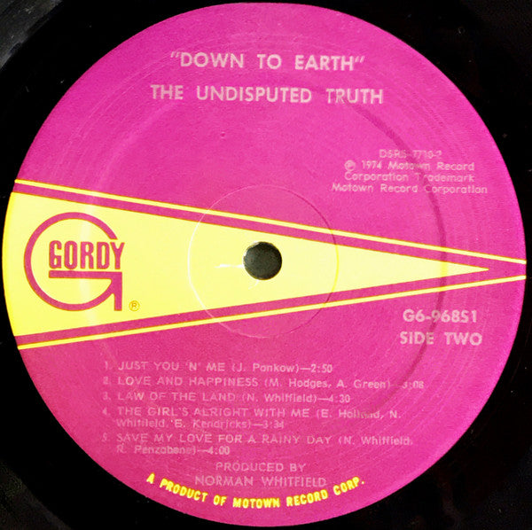 Buy The Undisputed Truth* : Down To Earth (LP, Album) Online for a ...