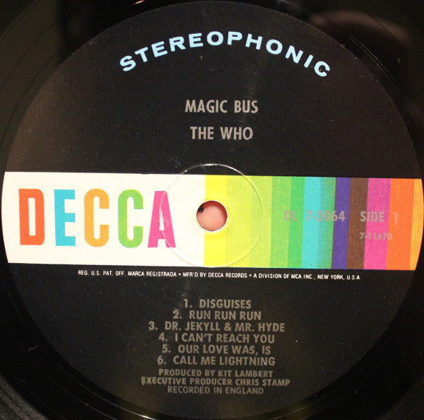 Buy The Who : Magic Bus (LP, Album, Comp, Pin) Online for a great price ...