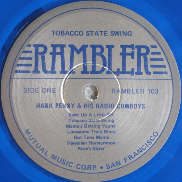 Buy Hank Penny & His Radio Cowboys* : Tobacco State Swing (LP, Comp ...