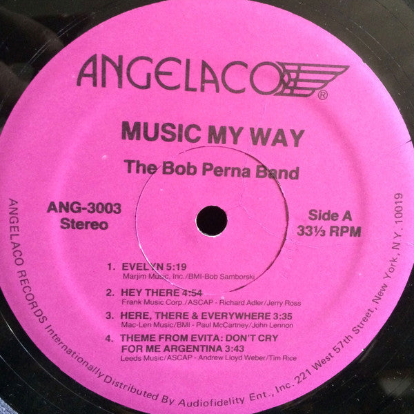 Buy Bob Perna : Music My Way (LP, Album) Online for a great price ...