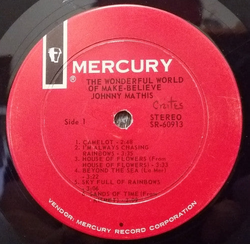 Buy Johnny Mathis : The Wonderful World Of Make Believe (LP, Album ...