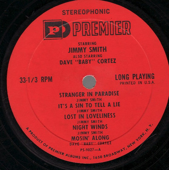 Buy Jimmy Smith / Dave "Baby" Cortez : Starring Jimmy Smith / Also ...