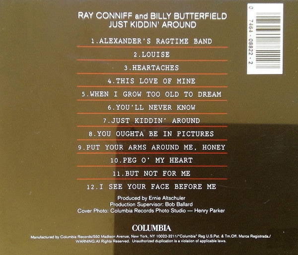 Buy Ray Conniff & Billy Butterfield : Just Kiddin' Around (CD, Album ...