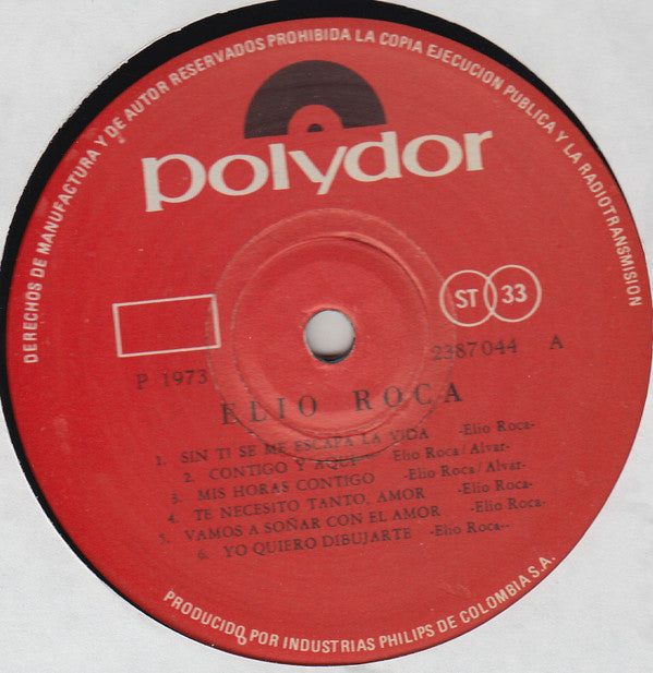 Buy Elio Roca : Elio Roca (LP, Album) Online for a great price – Record ...