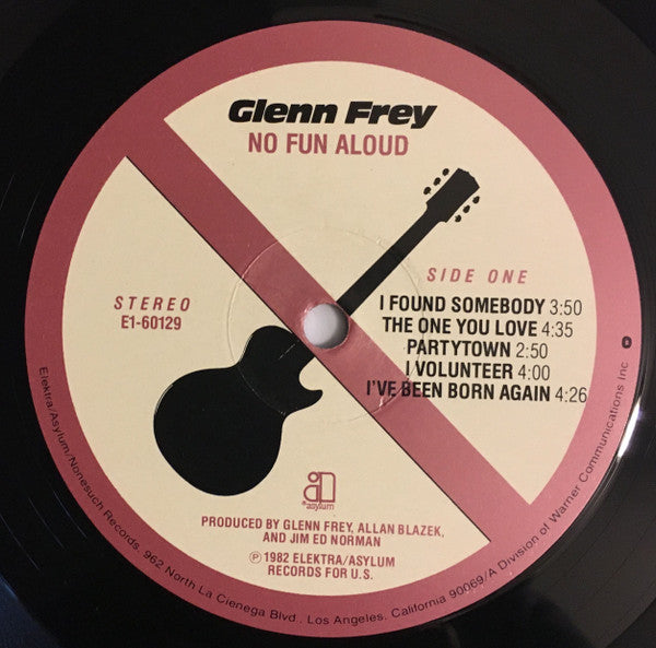 Buy Glenn Frey : No Fun Aloud (LP, Album) Online for a great price ...
