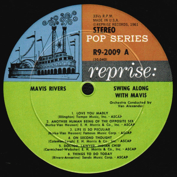 Buy Mavis Rivers : Swing Along With Mavis (LP, Album) Online for a ...