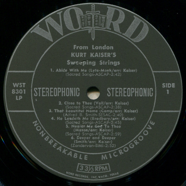 Buy Kurt Kaiser : From London… Kurt Kaiser's Sweeping Strings (LP ...