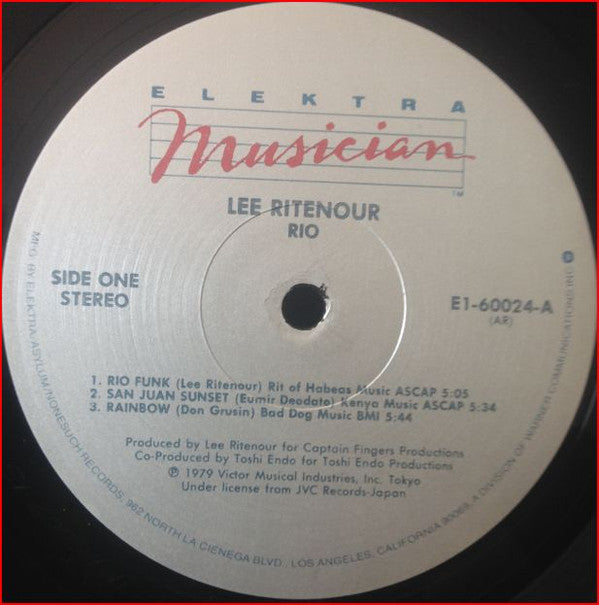 Buy Lee Ritenour : Rio (LP, Album, All) Online for a great price ...