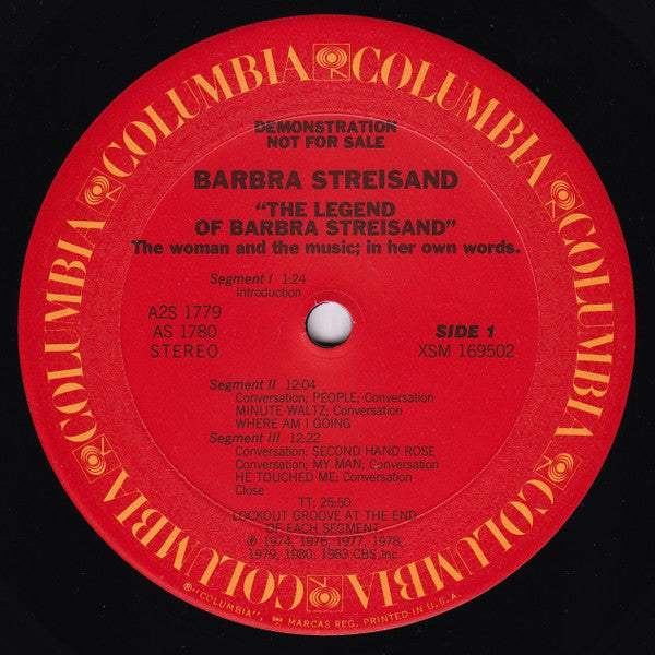 Buy Barbra Streisand : The Legend Of Barbra Streisand (2xLP, Promo, Rad ...