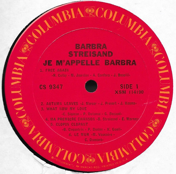 Buy Barbra Streisand : Je m'appelle Barbra (LP, Album, RE) Online for a ...